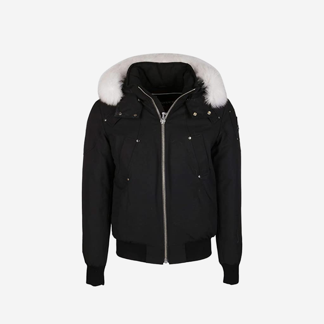 무스너클 발리스틱 봄버 화이트 폭스 퍼 블랙 | Moose Knuckles | KREAM