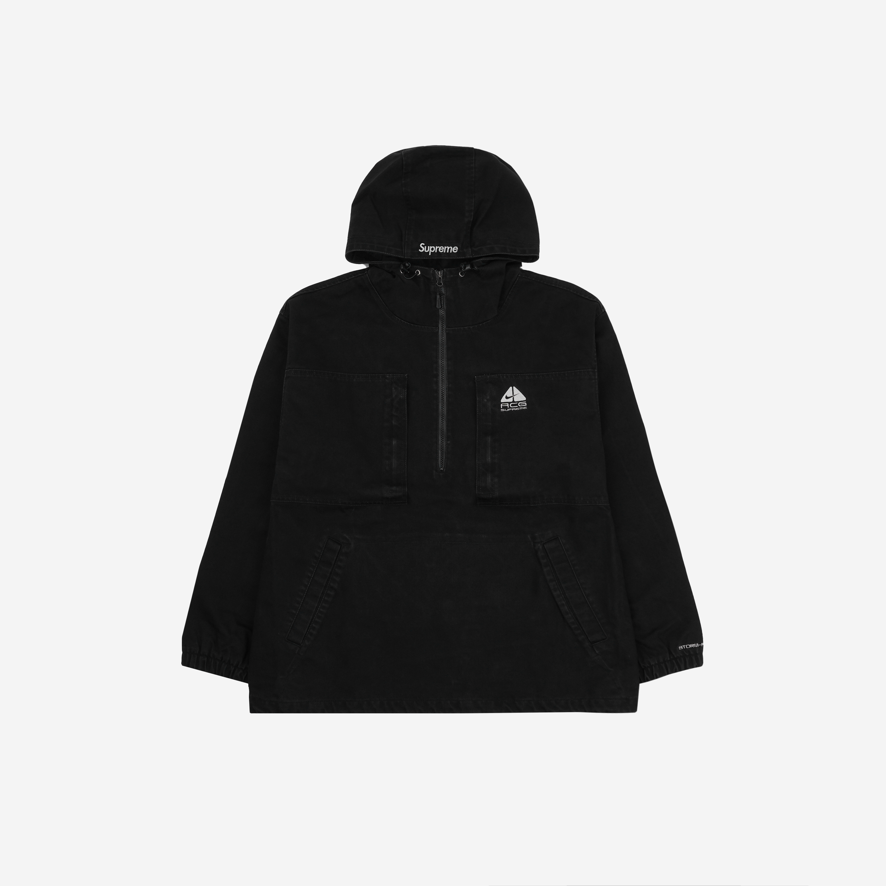 슈프림 x 나이키 ACG 데님 풀오버 블랙 - 22FW | KREAM