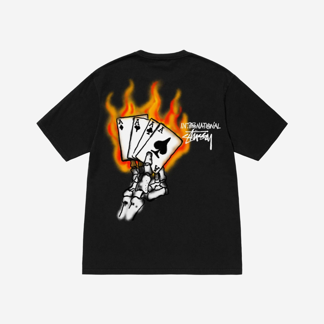 스투시 리드 엠' 엔' 윕 피그먼트 다이드 티셔츠 블랙 | Stussy | KREAM