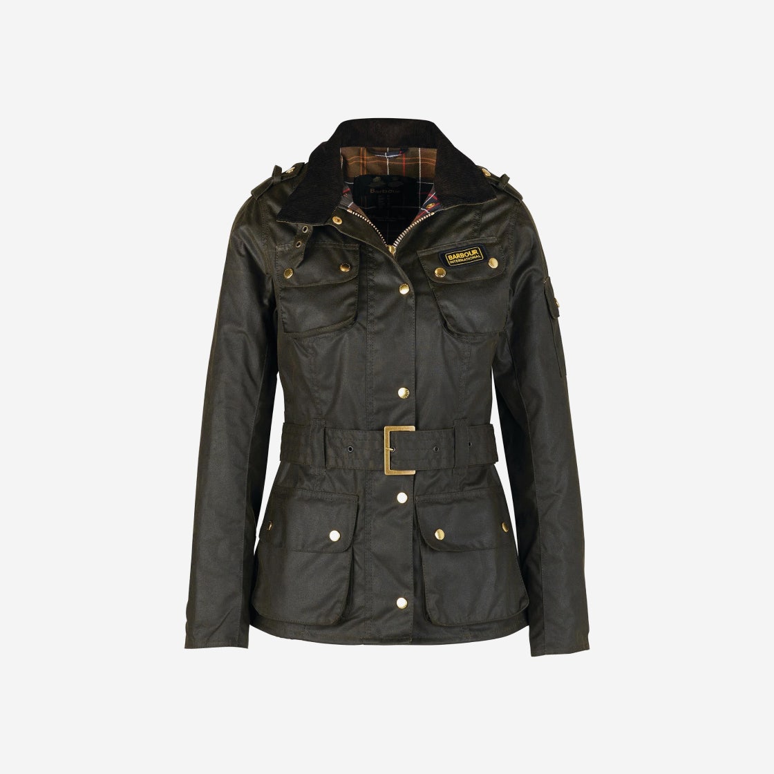 (W) 바버 인터네셔널 왁스 자켓 올리브 | Barbour | KREAM