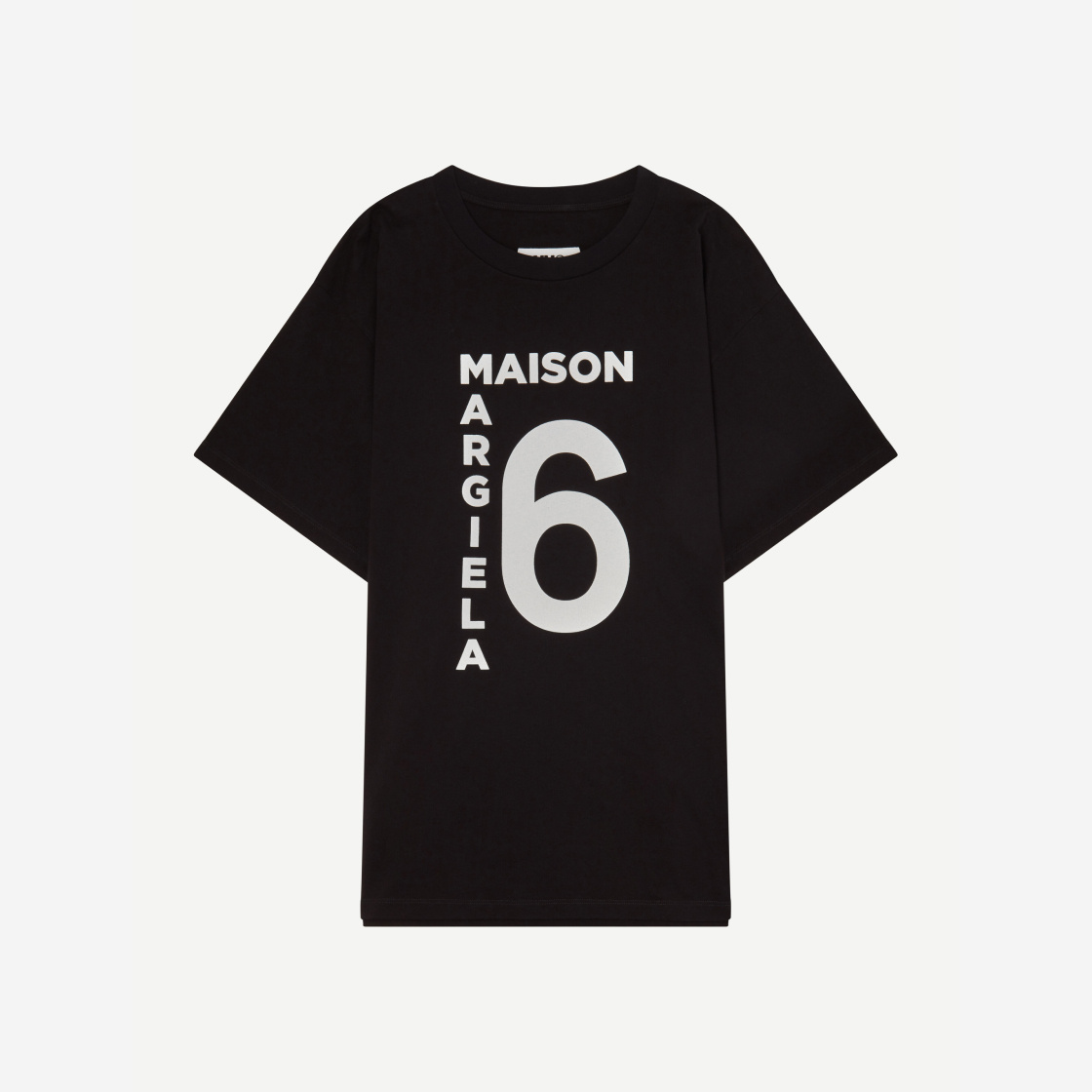 (W) MM6 메종 마르지엘라 로고 티셔츠 블랙 | MM6 Maison Margiela | KREAM