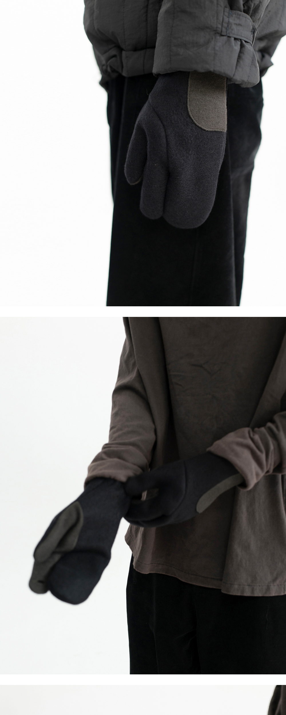 폴리테루 밀링 울 글러브 블랙 | Polyteru | KREAM