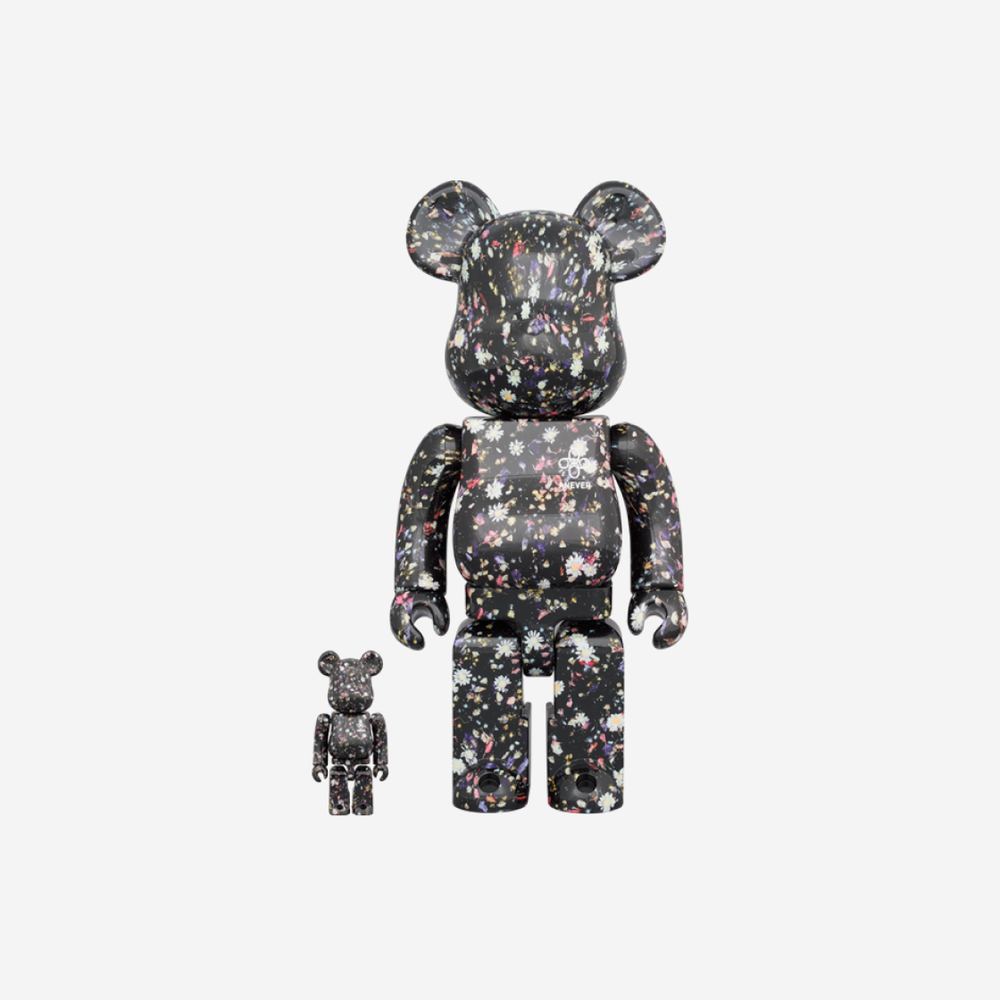 베어브릭 x 언에버 블랙 100% & 400% 세트 | Bearbrick | KREAM