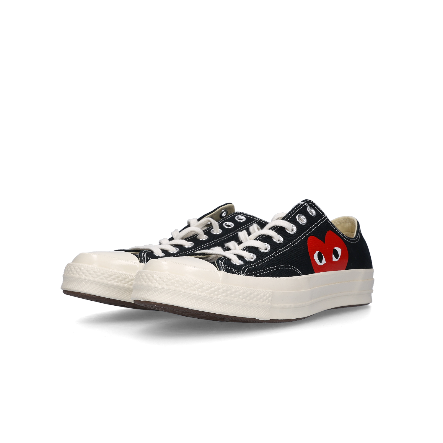 컨버스 x 플레이 꼼데가르송 척 70 로우 블랙 | KREAM