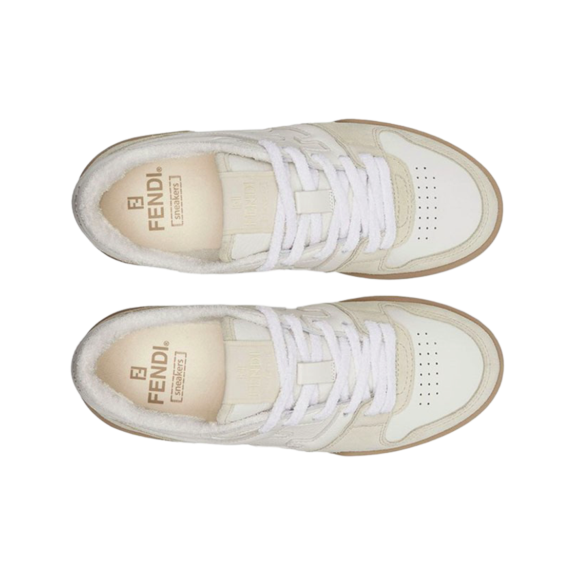 (W) 펜디 매치 스웨이드 로우탑 스니커즈 화이트 | Fendi | KREAM