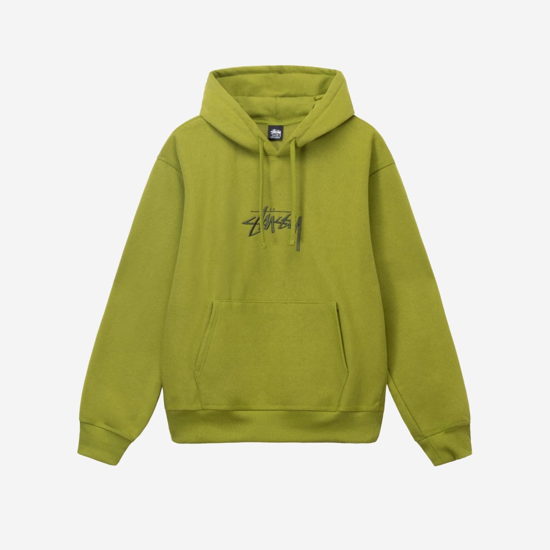 스투시 스탁 로고 아플리케 후드 모스 | Stussy | KREAM