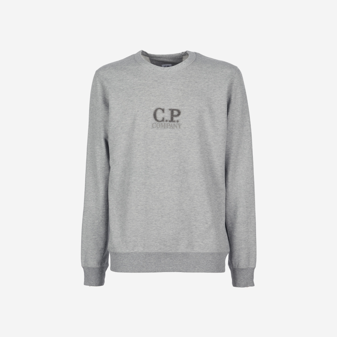 C.P. 컴퍼니 라이트 플리스 로고 스웨트셔츠 그레이 멜란지 - 22FW | C.P. Company | KREAM