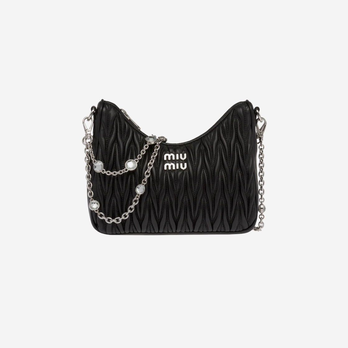 미우 미우 마테라쎄 나파 가죽 숄더백 블랙 | Miu Miu | KREAM