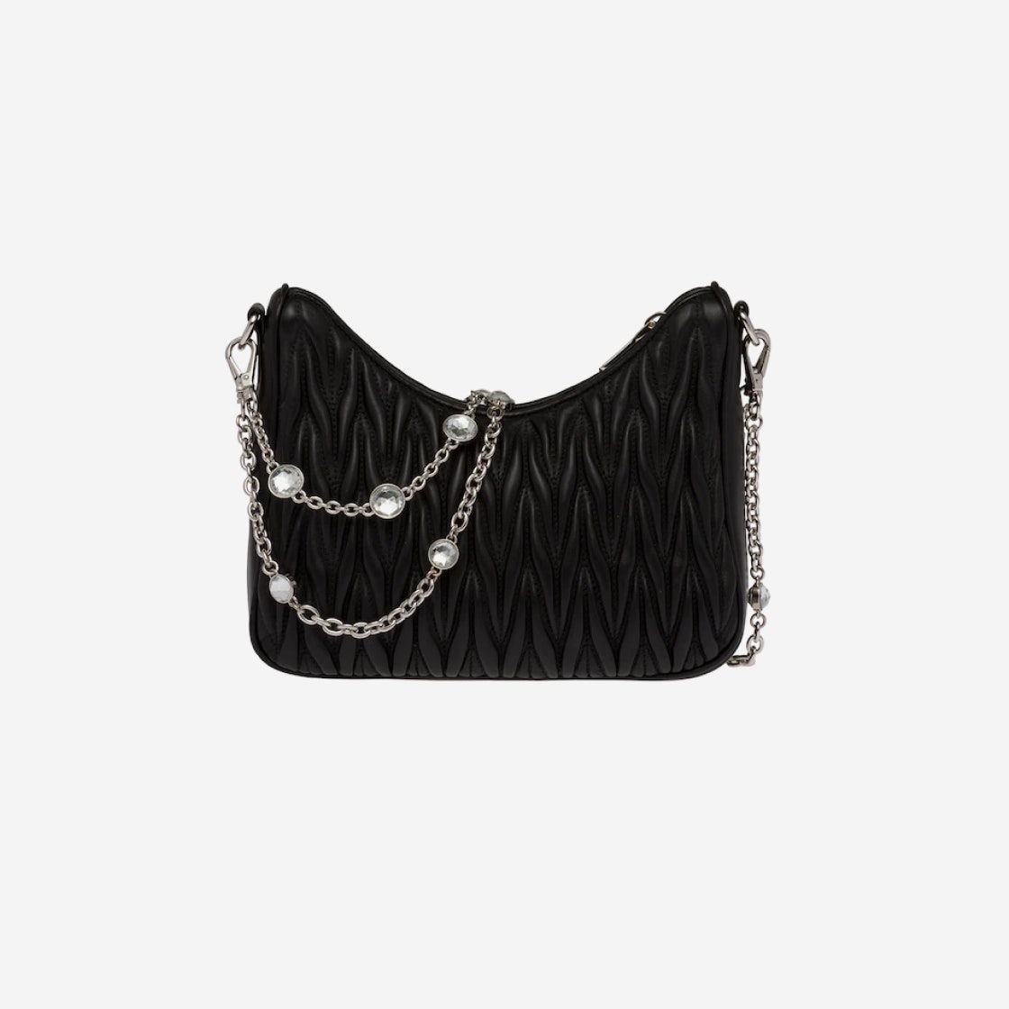 미우 미우 마테라쎄 나파 가죽 숄더백 블랙 | Miu Miu | KREAM