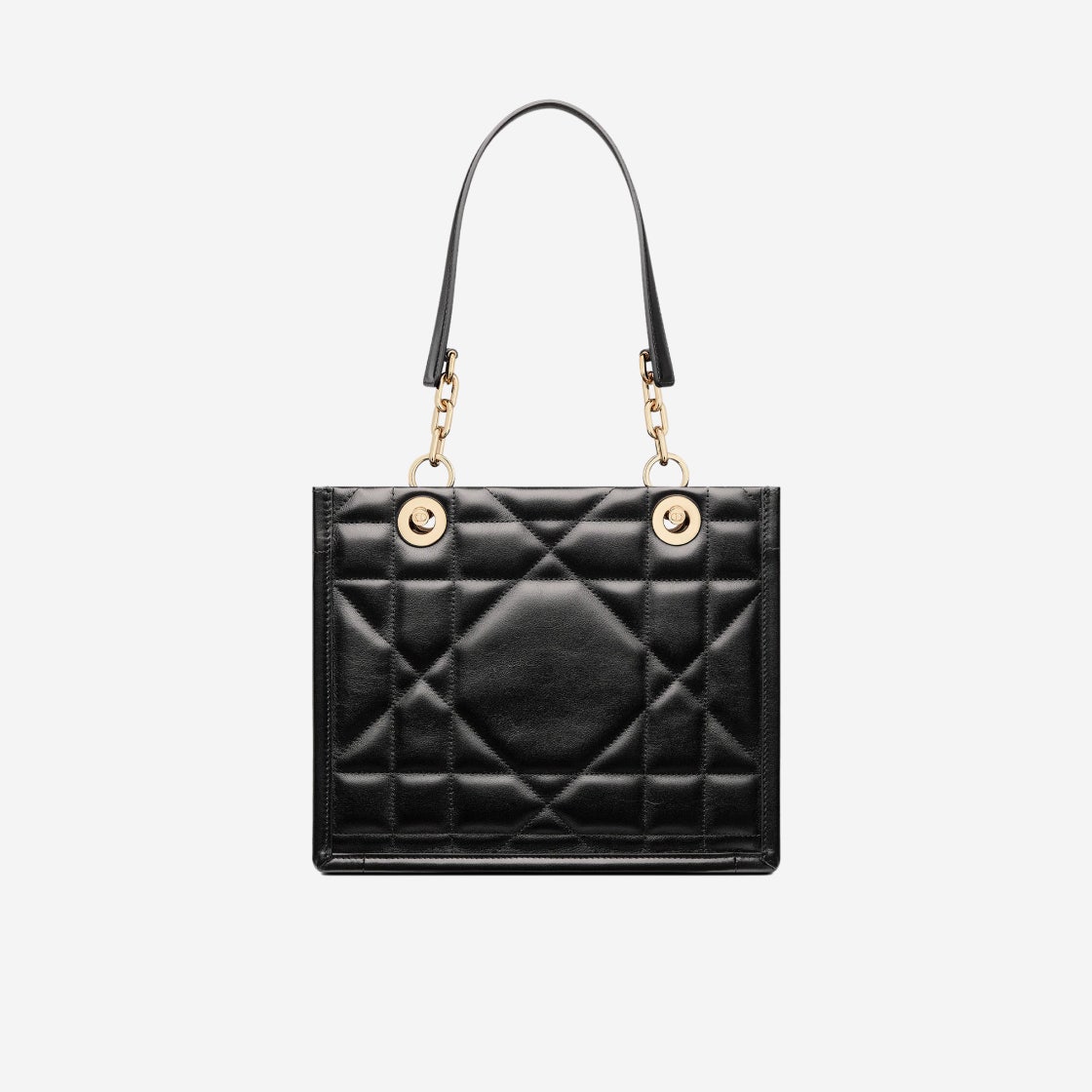 디올 스몰 디올 에센셜 토트백 아키까나쥬 카프스킨 블랙 | Dior | KREAM