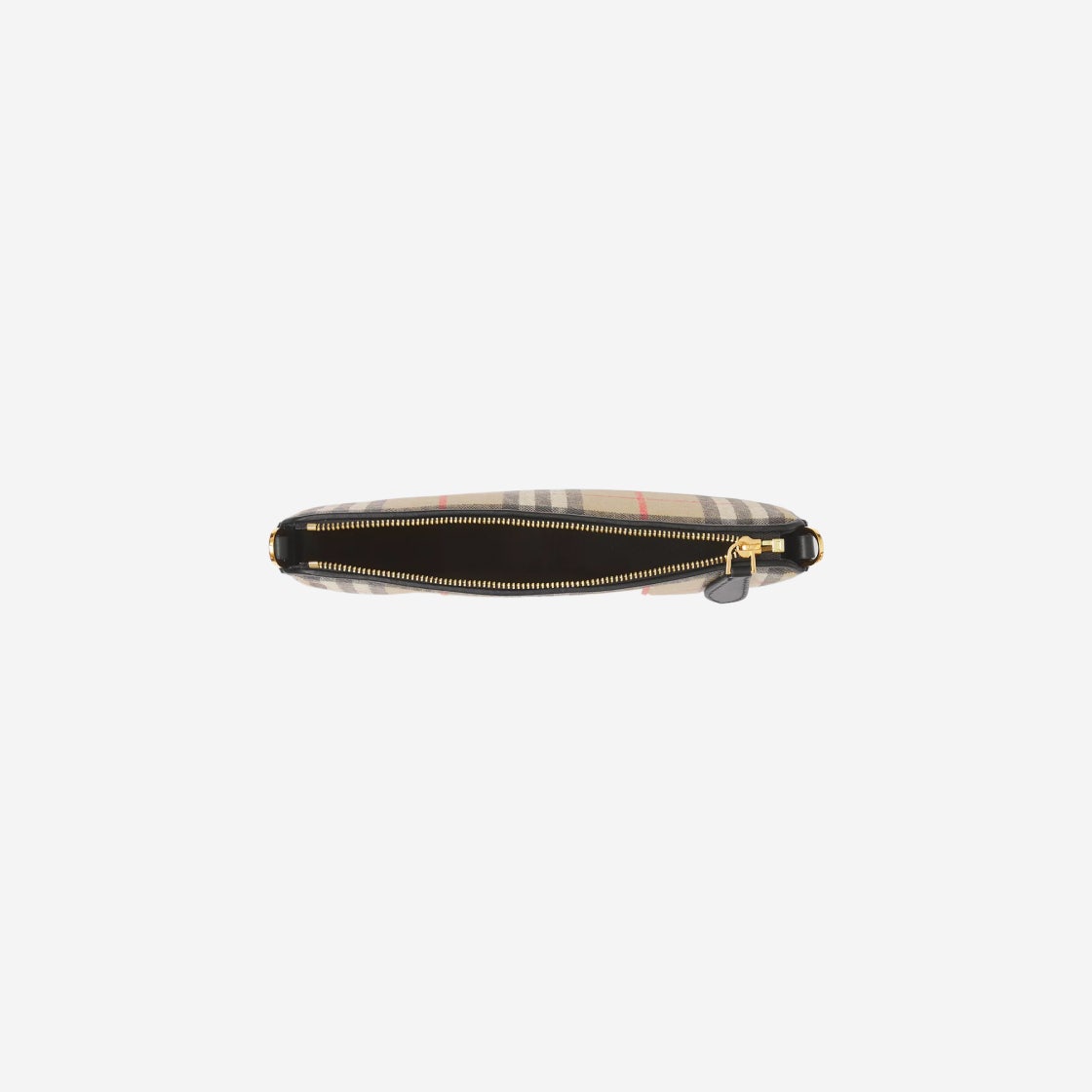 버버리 빈티지 체크 레더 올림피아 파우치 아카이브 베이지 Burberry Kream