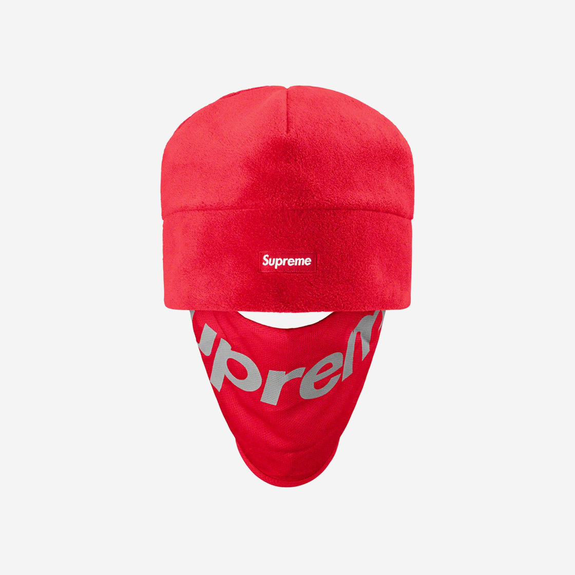 슈프림 폴라텍 페이스마스크 비니 레드 - 22FW | Supreme | KREAM