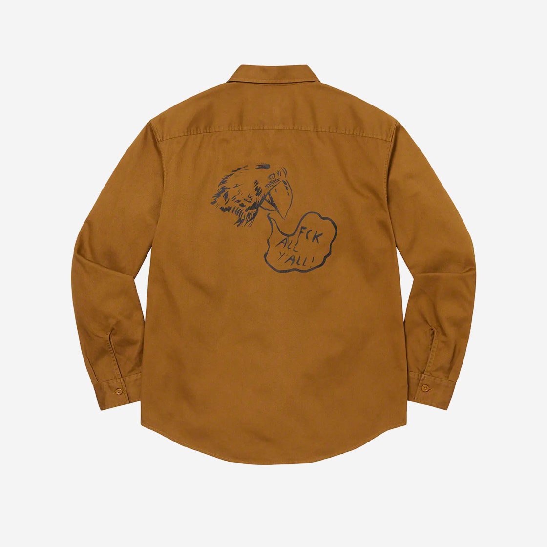 슈프림 레이몬드 페티본 워크 셔츠 워시드 브라운 - 22FW | Supreme | KREAM