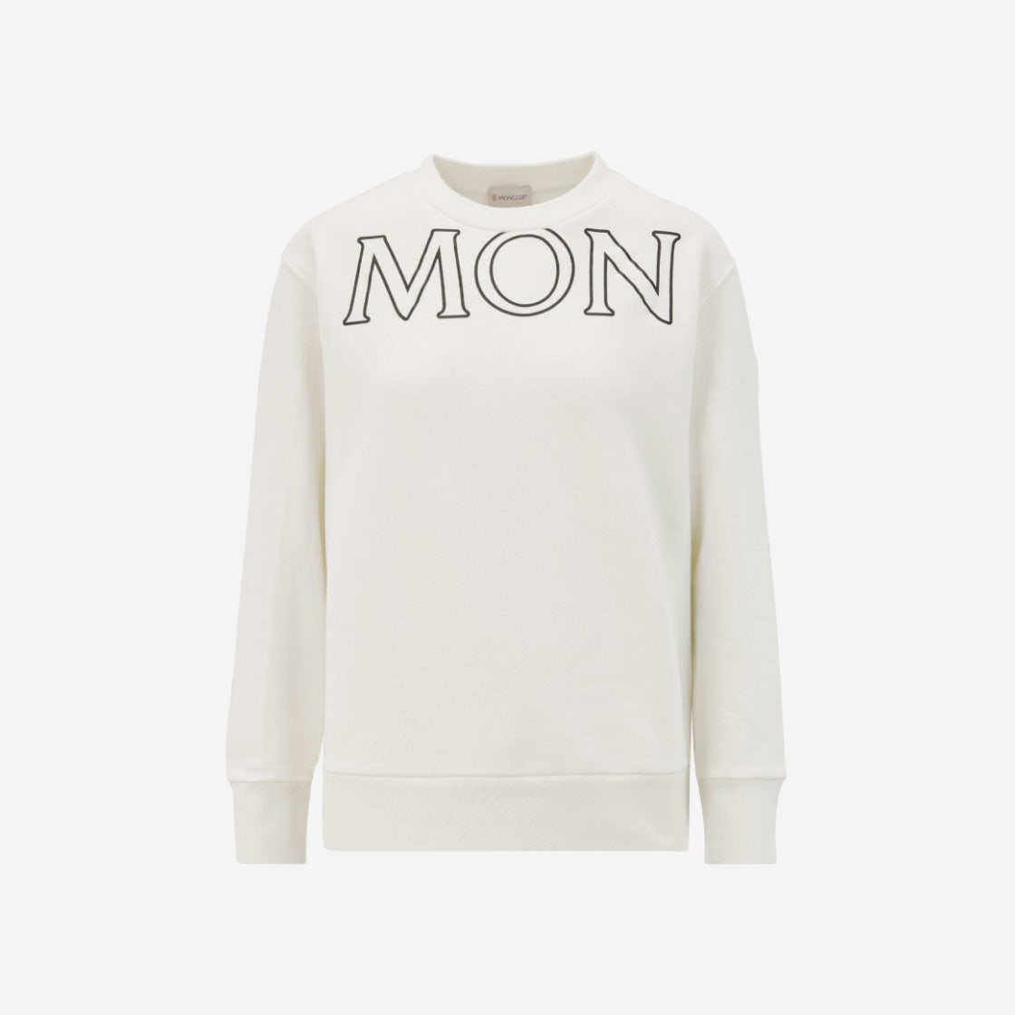 (W) 몽클레르 빅 로고 스웨트셔츠 실크 화이트 - 22FW | Moncler | KREAM