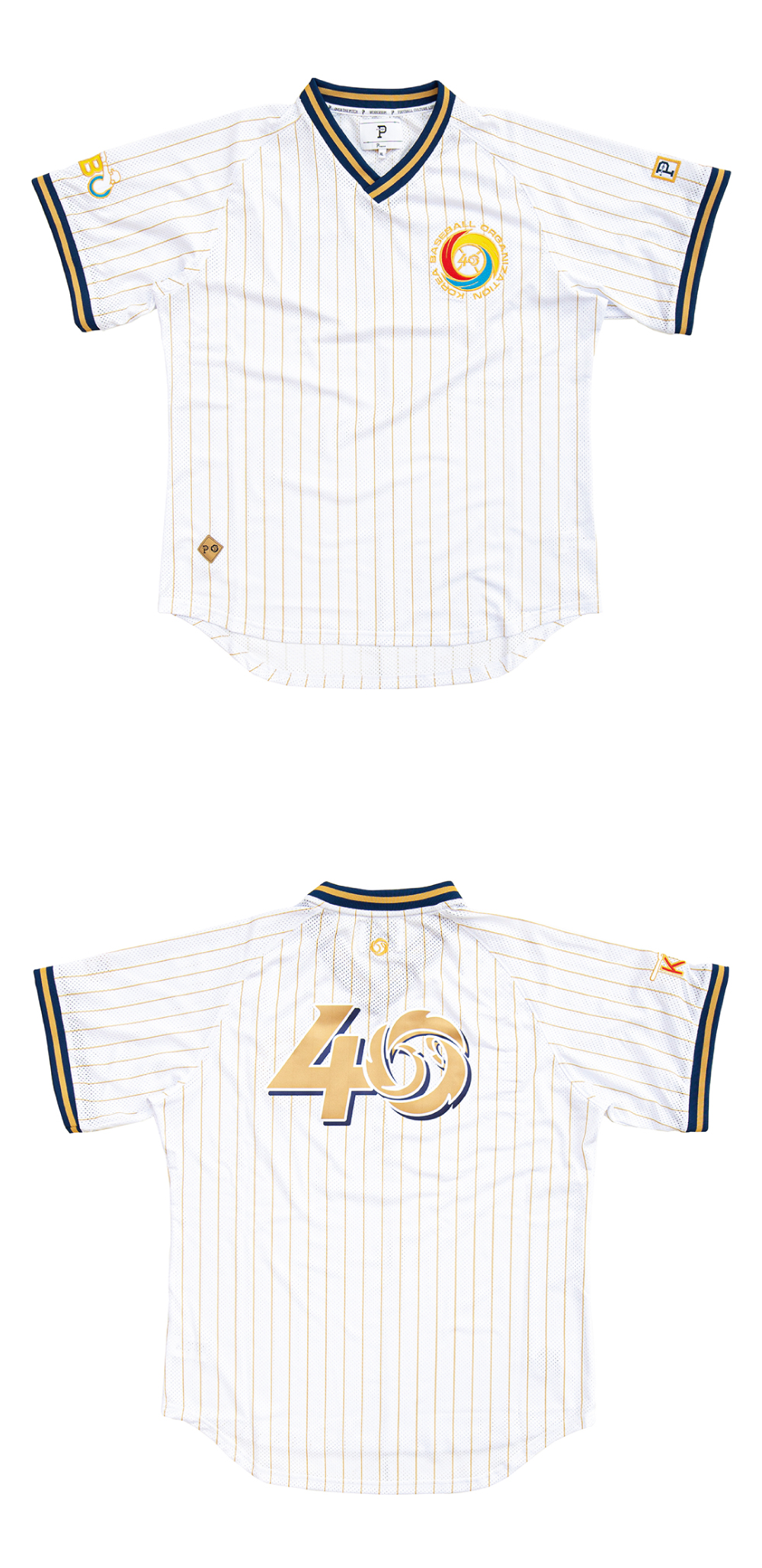 오버더피치 x KBO 40주년 엠블럼 저지 화이트 (마킹 버전) | Over The Pitch | KREAM