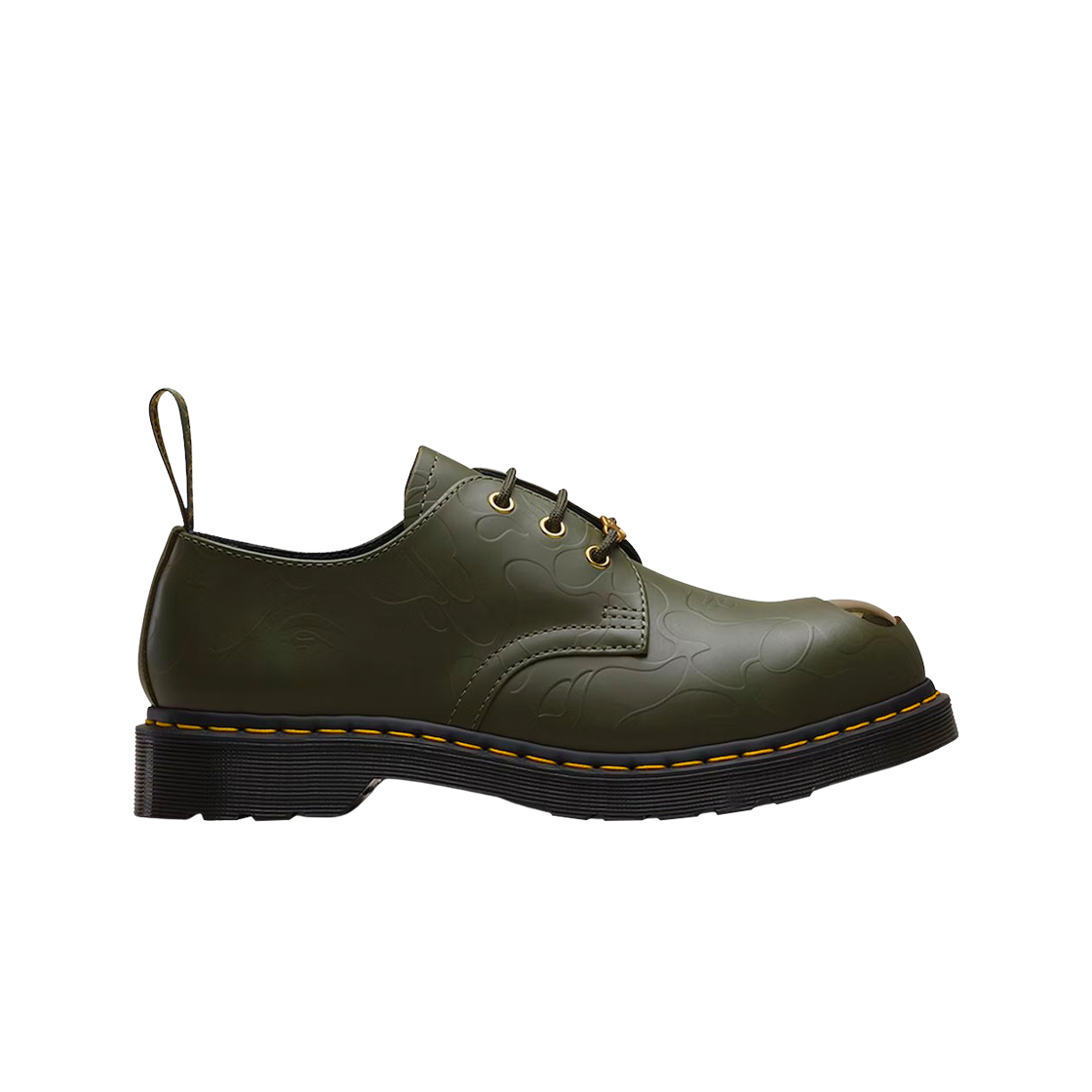 닥터마틴 x 베이프 1461 스무스 엠보스 카키 | Dr. Martens | KREAM