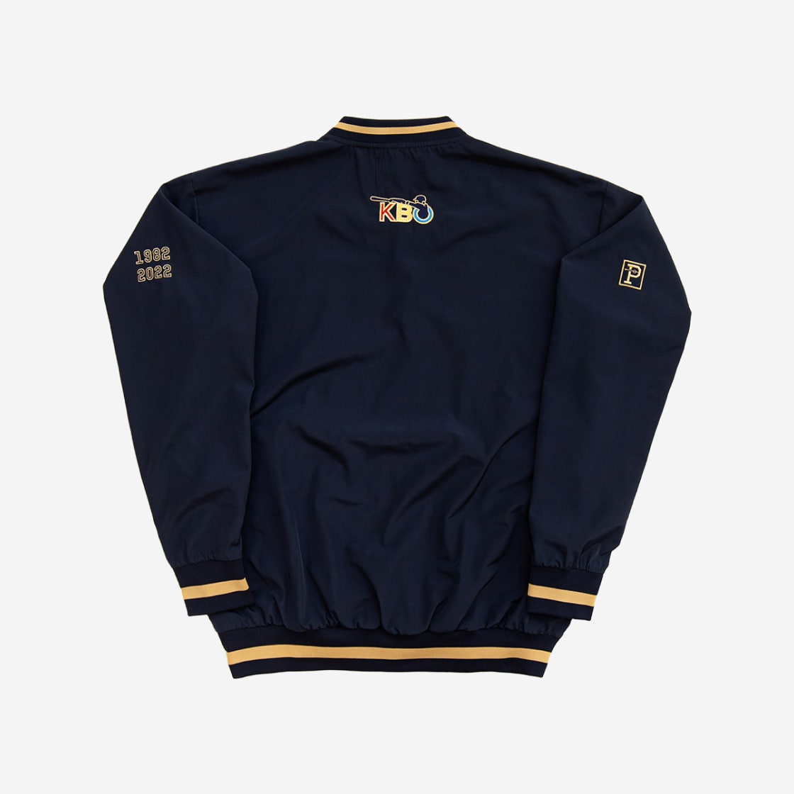 오버더피치 x KBO 40주년 우븐 스웨트 탑 네이비 | Over The Pitch | KREAM