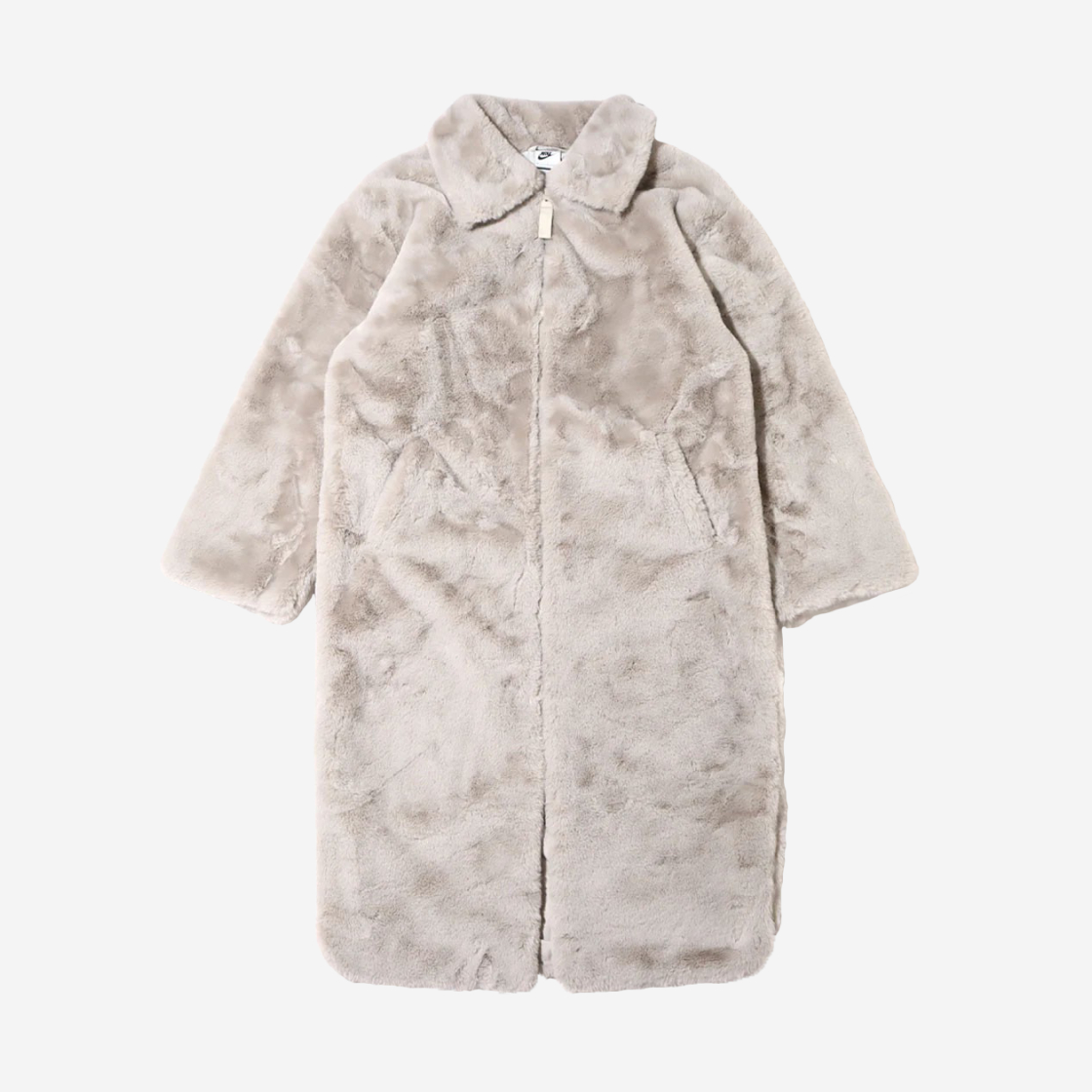 (W) 나이키 NSW 인조 퍼 AOP 롱 자켓 라이트 아이언 오어 - 아시아 | Nike | KREAM