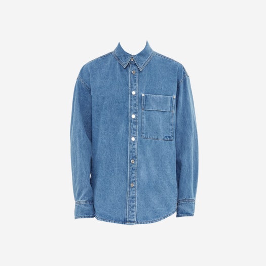 우영미 데님 백로고 셔츠 블랙 - 23SS | Wooyoungmi | KREAM