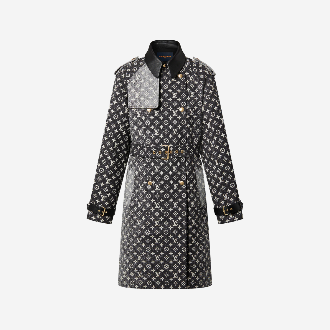 (W) 루이비통 모노그램 데님 트렌치 코트 그레이 | Louis Vuitton | KREAM