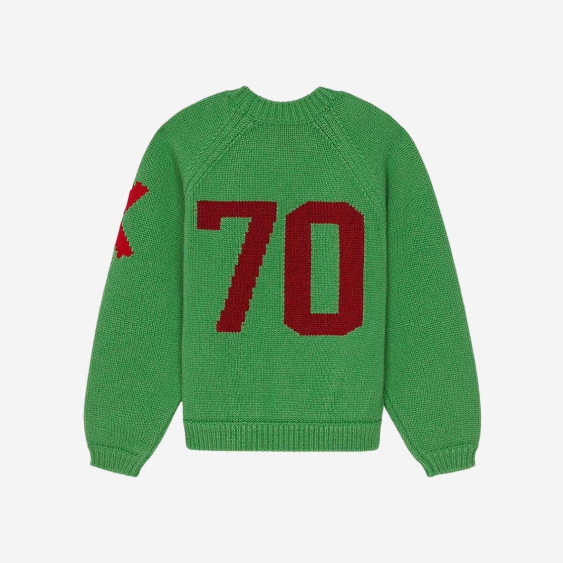 (W) 겐조 바시티 메리노 울 점퍼 그래스 그린 | Kenzo | KREAM