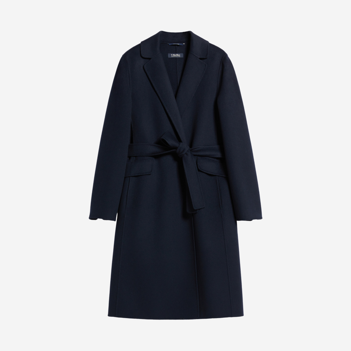 W S 막스마라 폴리 버진 울 코트 미드나잇블루 Max Mara Kream
