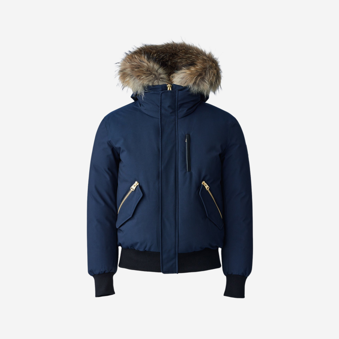 맥카지 딕슨 투인원 노르딕 테크 다운 봄버 내츄럴 퍼 네이비 골드 | Mackage | KREAM