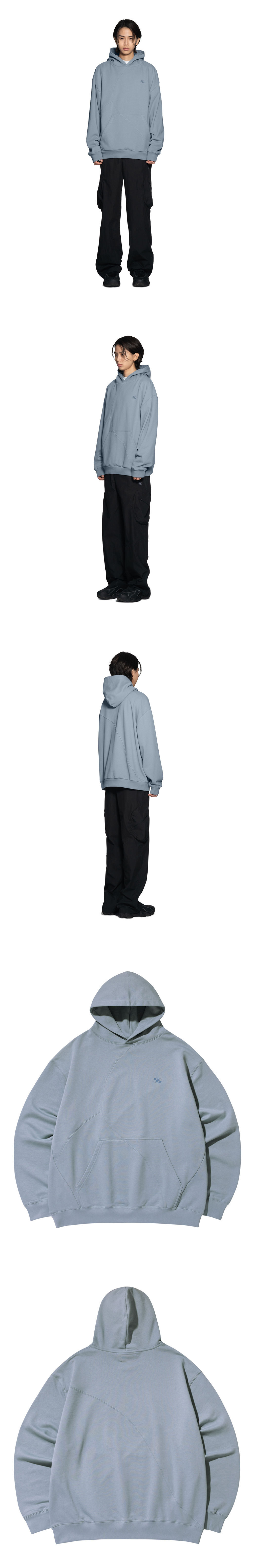 산산기어 로고 후디 스카이 블루 - 23SS | Sansan Gear | KREAM