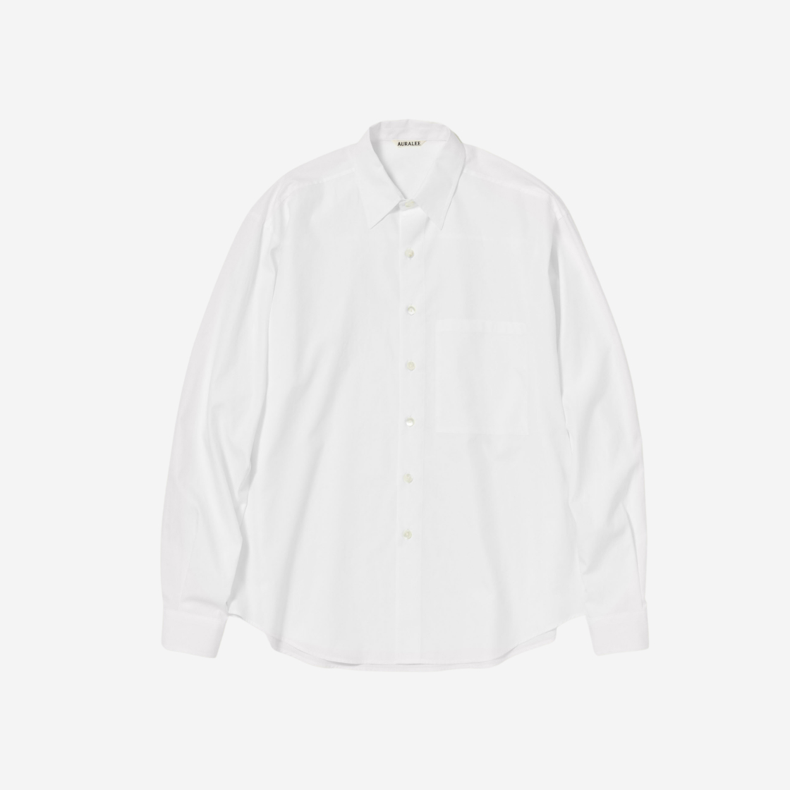 오라리 워시드 핀스 트윌 빅 셔츠 화이트 - 23SS | Auralee | KREAM