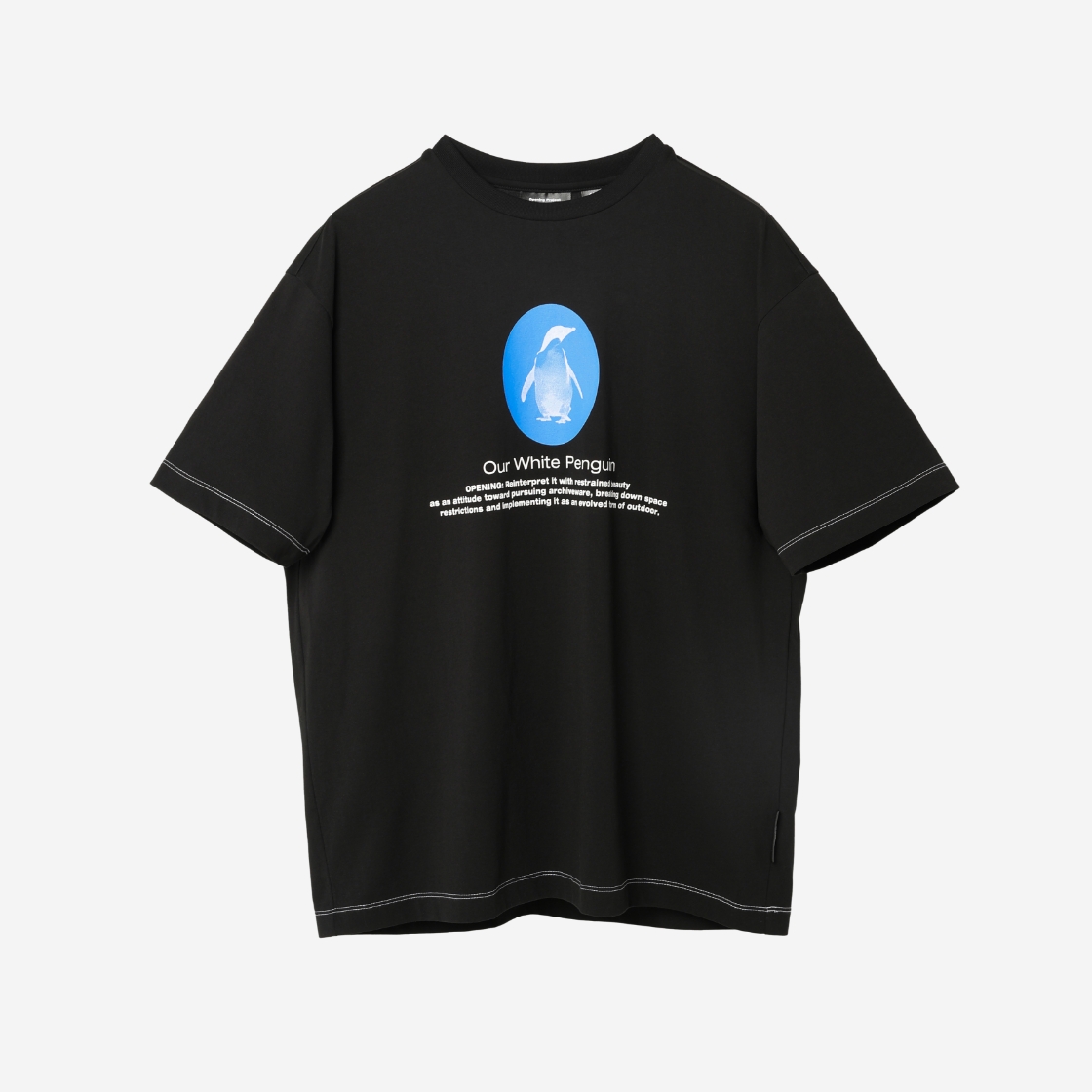 오프닝프로젝트 펭귄 티셔츠 블랙 | Opening Project | KREAM