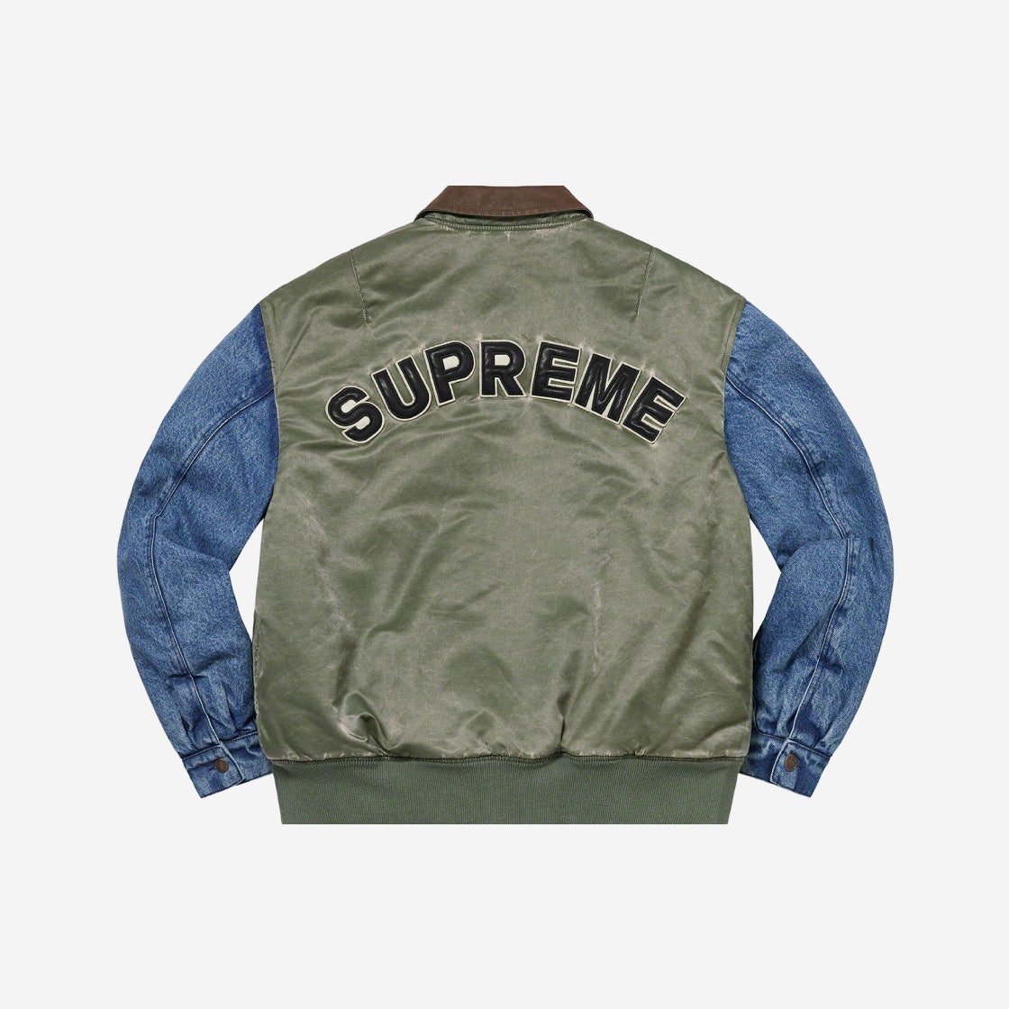 슈프림 데님 슬리브 MA-1 올리브 - 23SS | Supreme | KREAM