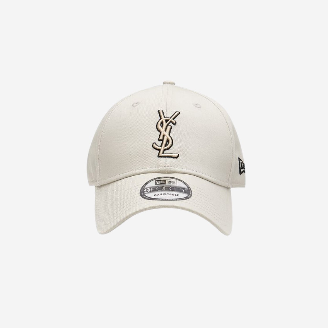 생로랑 x 뉴에라 YSL 모노그램 캡 에크루 | Saint Laurent | KREAM