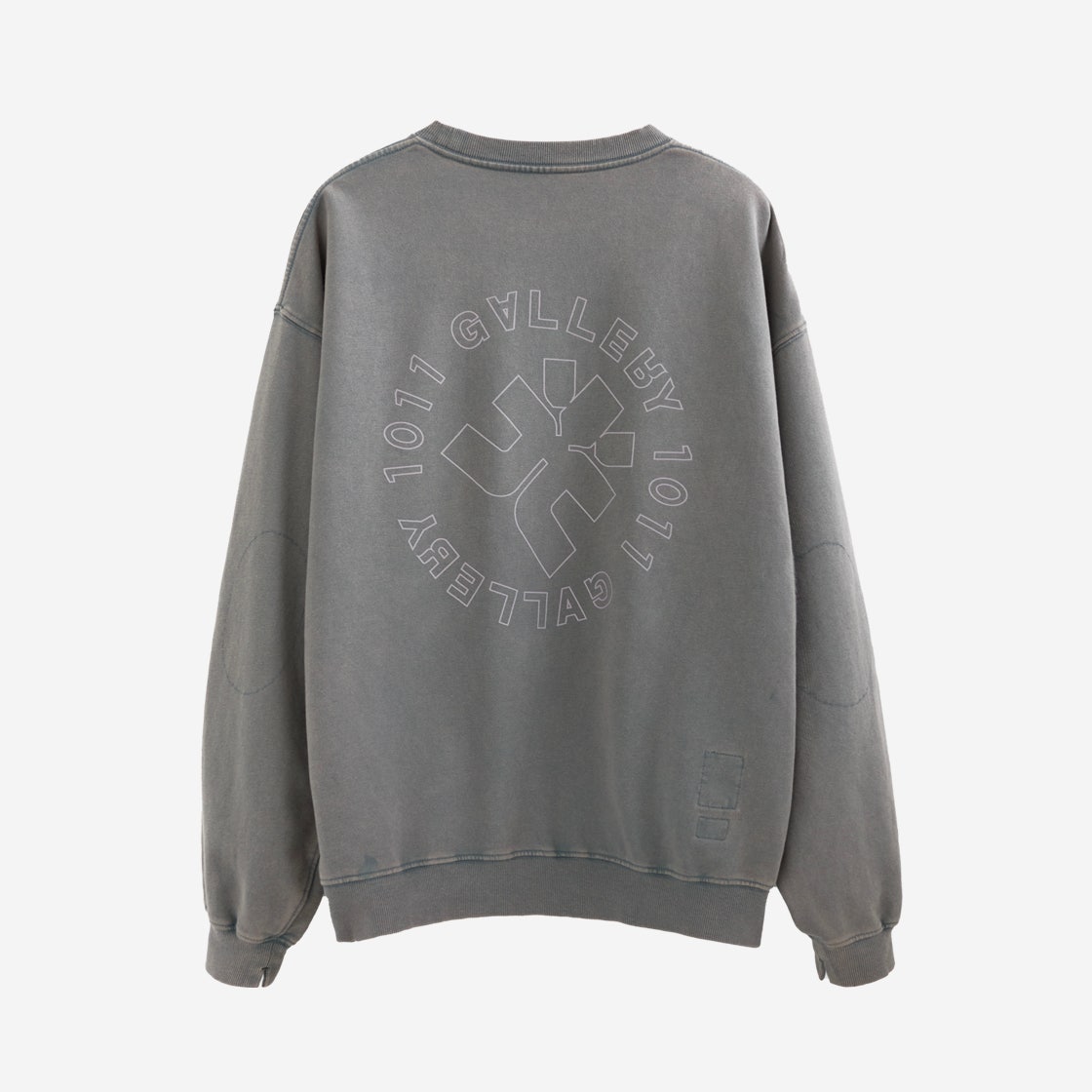 폴리테루 x 1011 갤러리 루즈드 스웨트셔츠 워시드 그린 - 23SS | Polyteru | KREAM