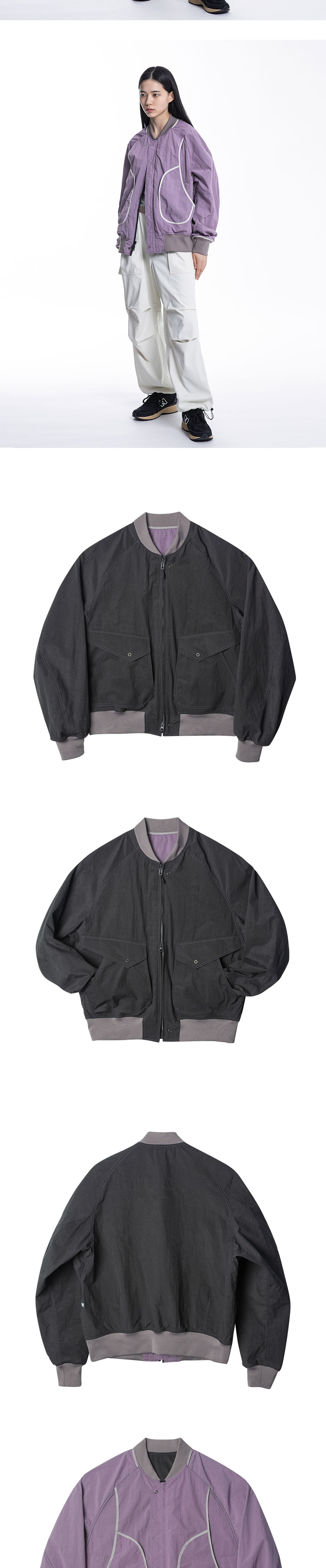 루트파인더 파일럿 자켓 그런지 퍼플 | Rootfinder | KREAM