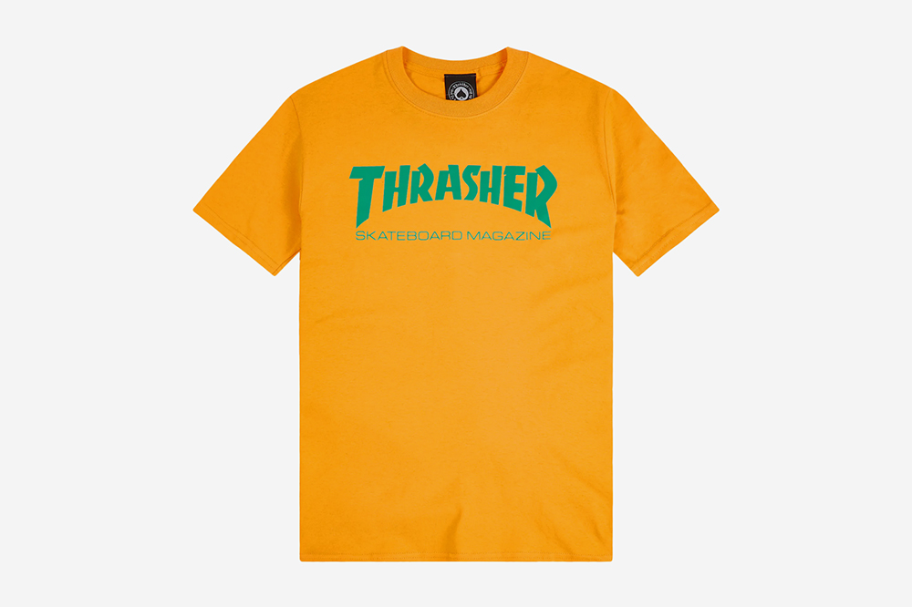 트레셔 스케이트 매거진 티셔츠 골드 | THRASHER | KREAM