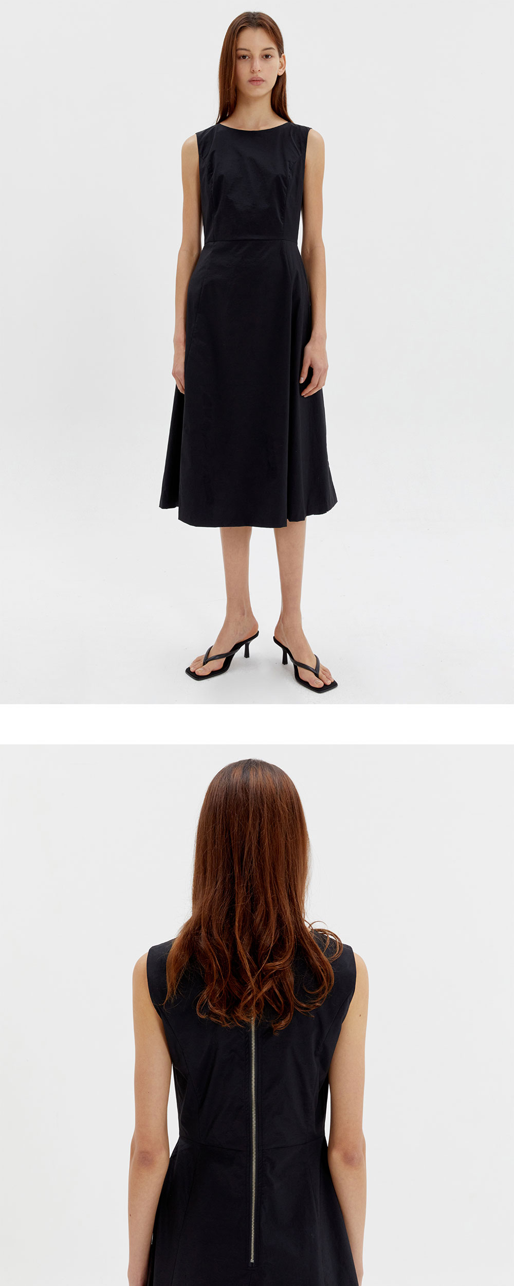 해브레스 우먼 슬리브리스 플레어 드레스 블랙 | HAVELESS | KREAM