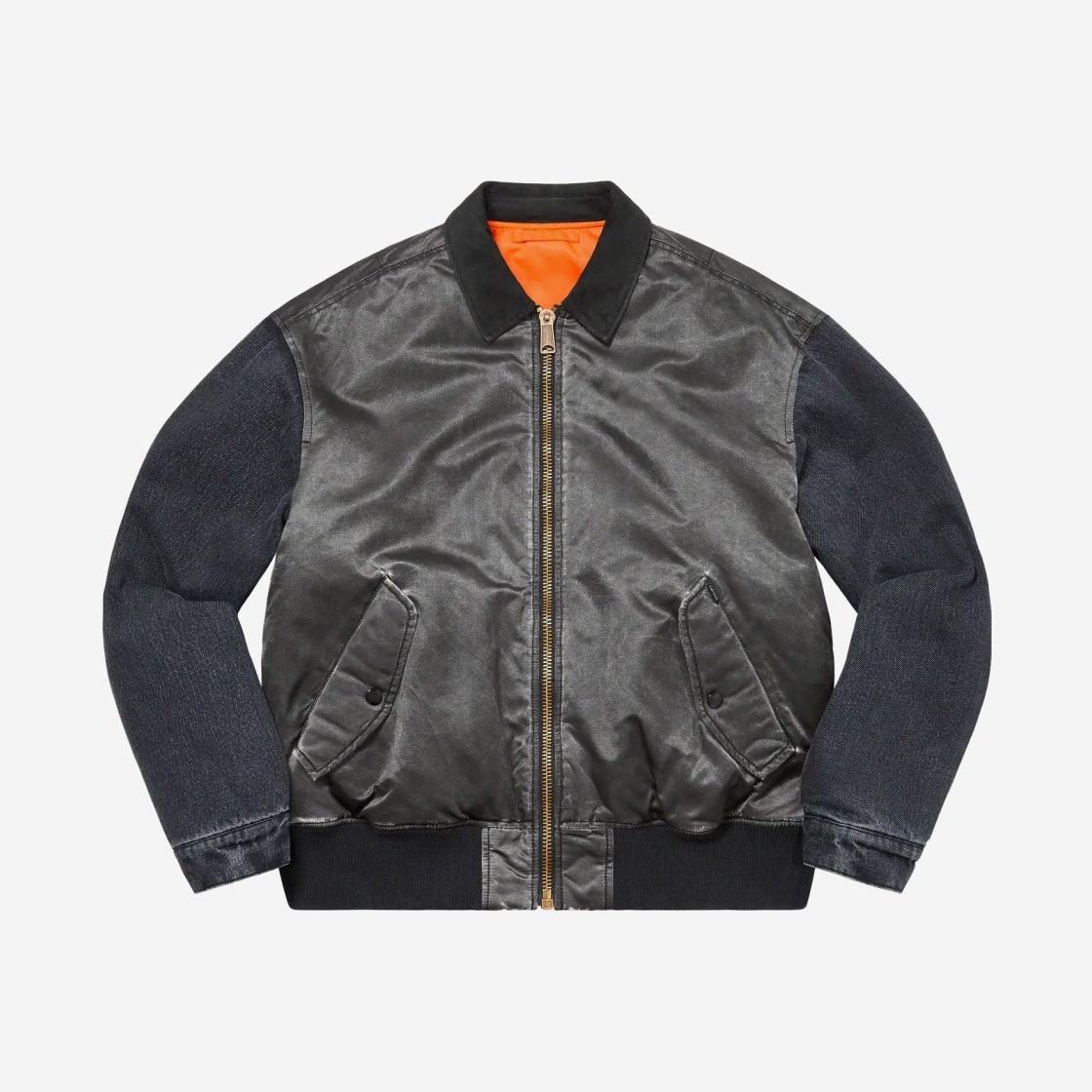 슈프림 데님 슬리브 MA-1 블랙 - 23SS | Supreme | KREAM