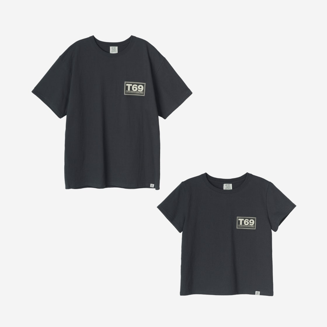 더바이닐하우스 T69 티셔츠 차콜 | Thevinylhouse | KREAM