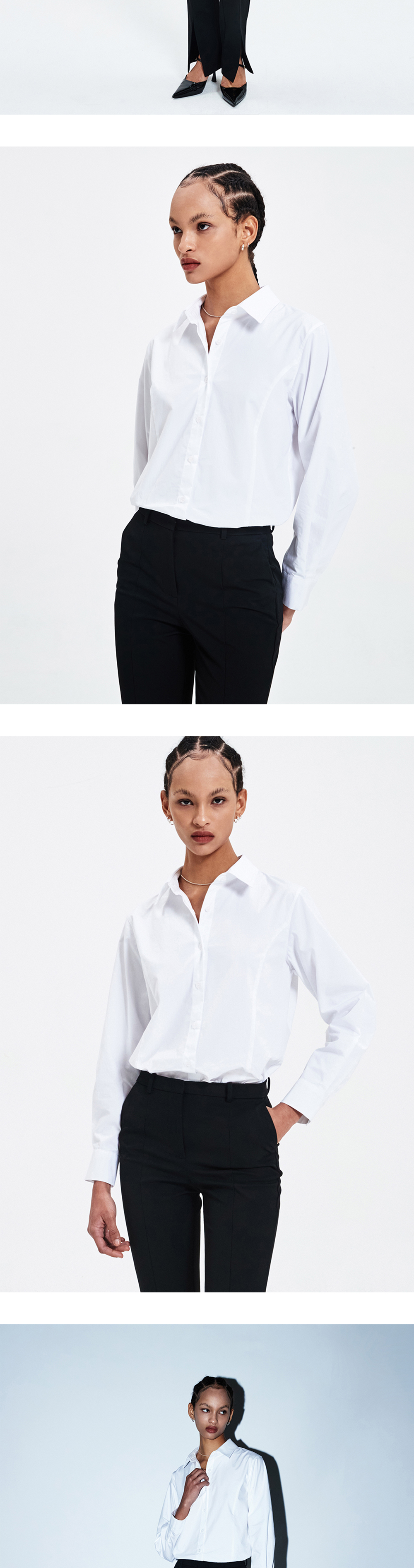 해브레스 우먼 베로나 클래식 코튼 셔츠 화이트 | HAVELESS | KREAM