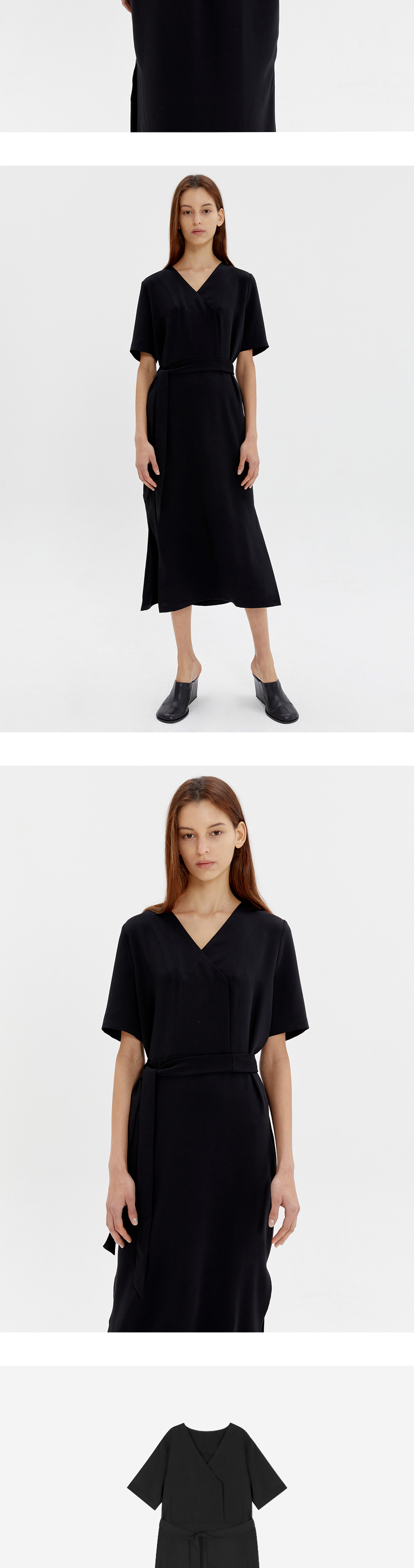 해브레스 우먼 벨티드 랩 드레스 블랙 | HAVELESS | KREAM