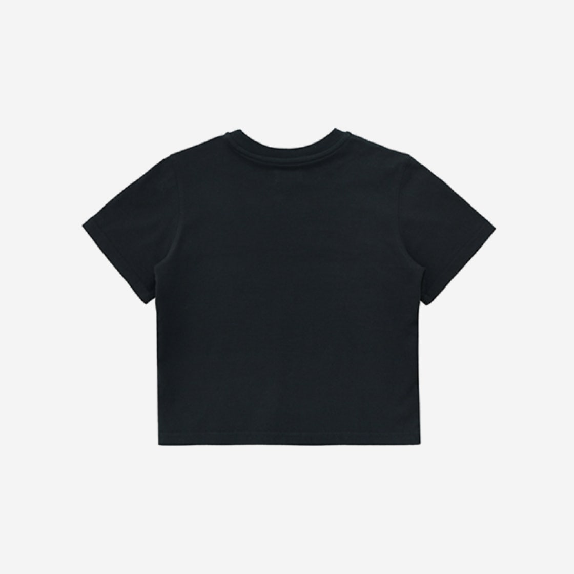 (W) 에이이에이이 x 트리밍버드 웹 로고 크롭 티셔츠 블랙 | Aeae | KREAM