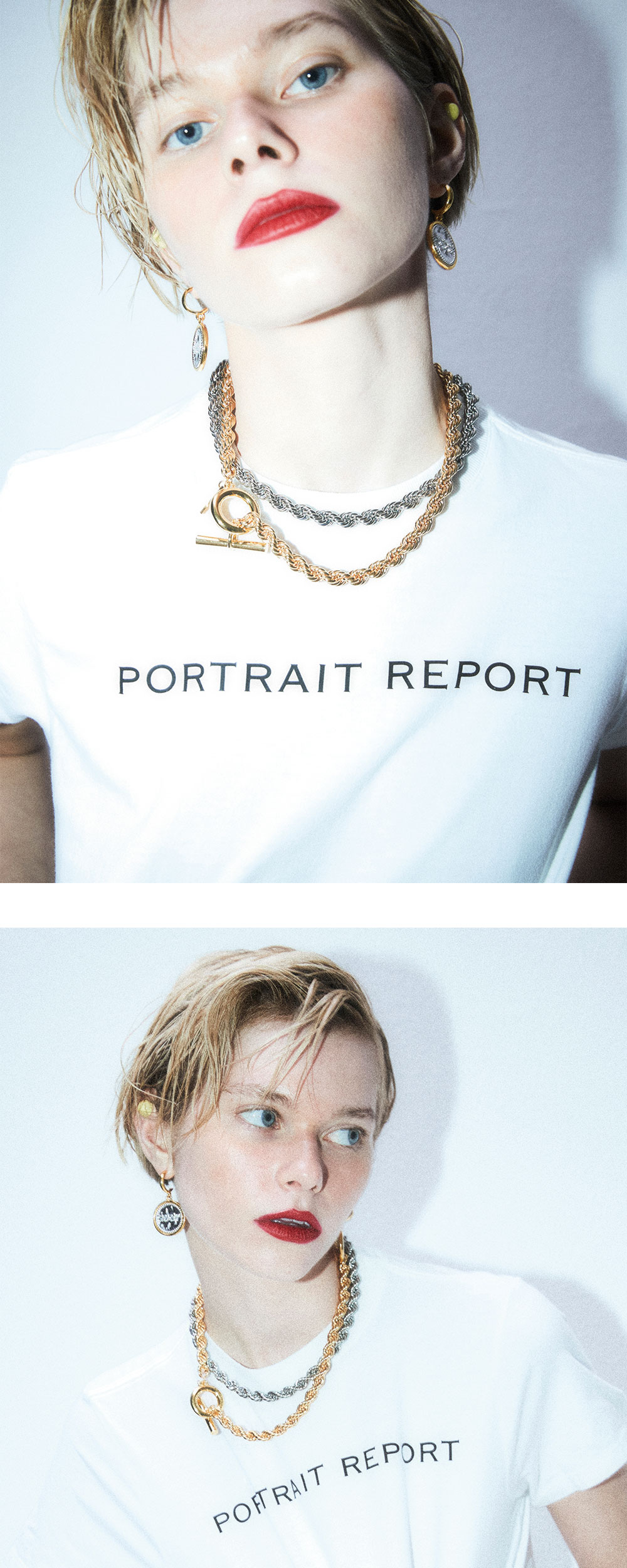 포트레이트리포트 청키 로프 체인 네클리스 실버 | PORTRAIT REPORT | KREAM