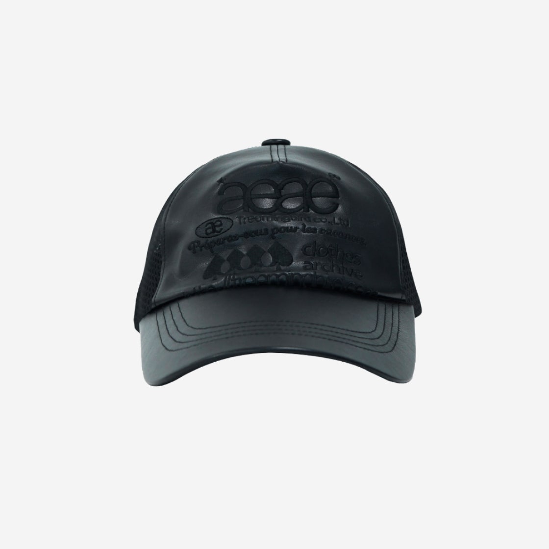 에이이에이이 x 트리밍버드 웹 로고 메쉬 캡 블랙 | Aeae | KREAM