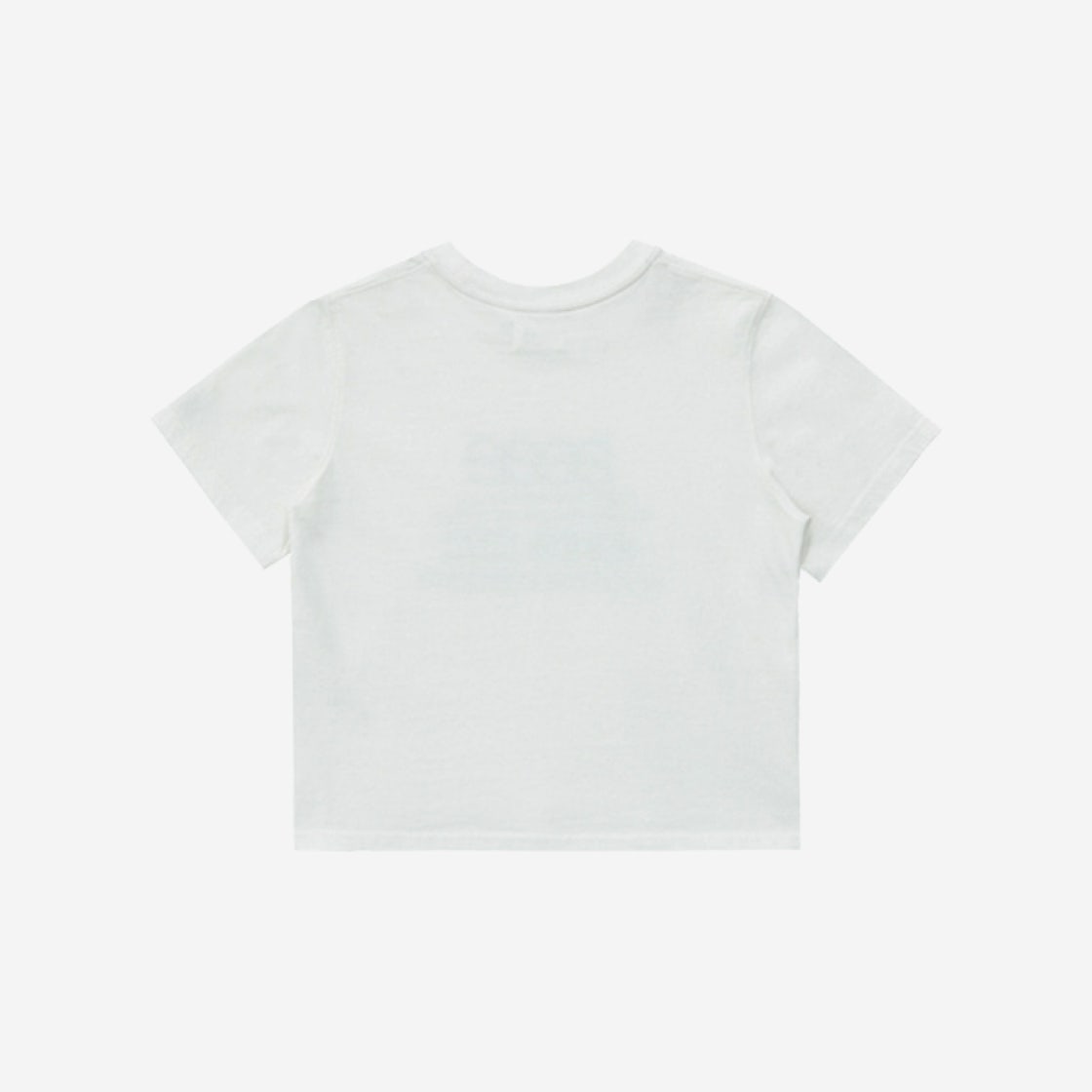 (W) 에이이에이이 x 트리밍버드 웹 로고 크롭 티셔츠 화이트 | Aeae | KREAM