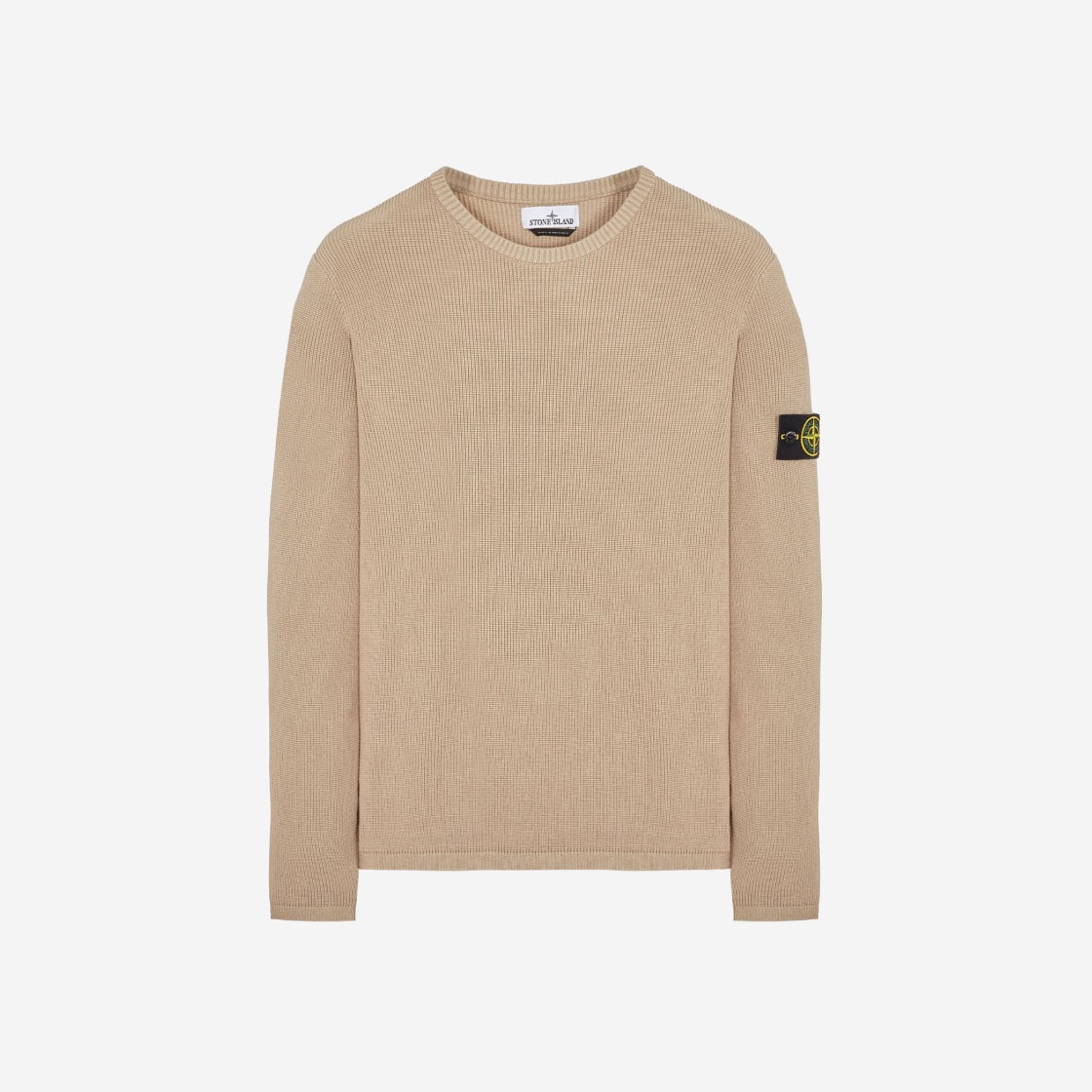 스톤 아일랜드 507D8 립드 소프트 코튼 크루넥 니트 도브 그레이 - 23SS | Stone Island | KREAM