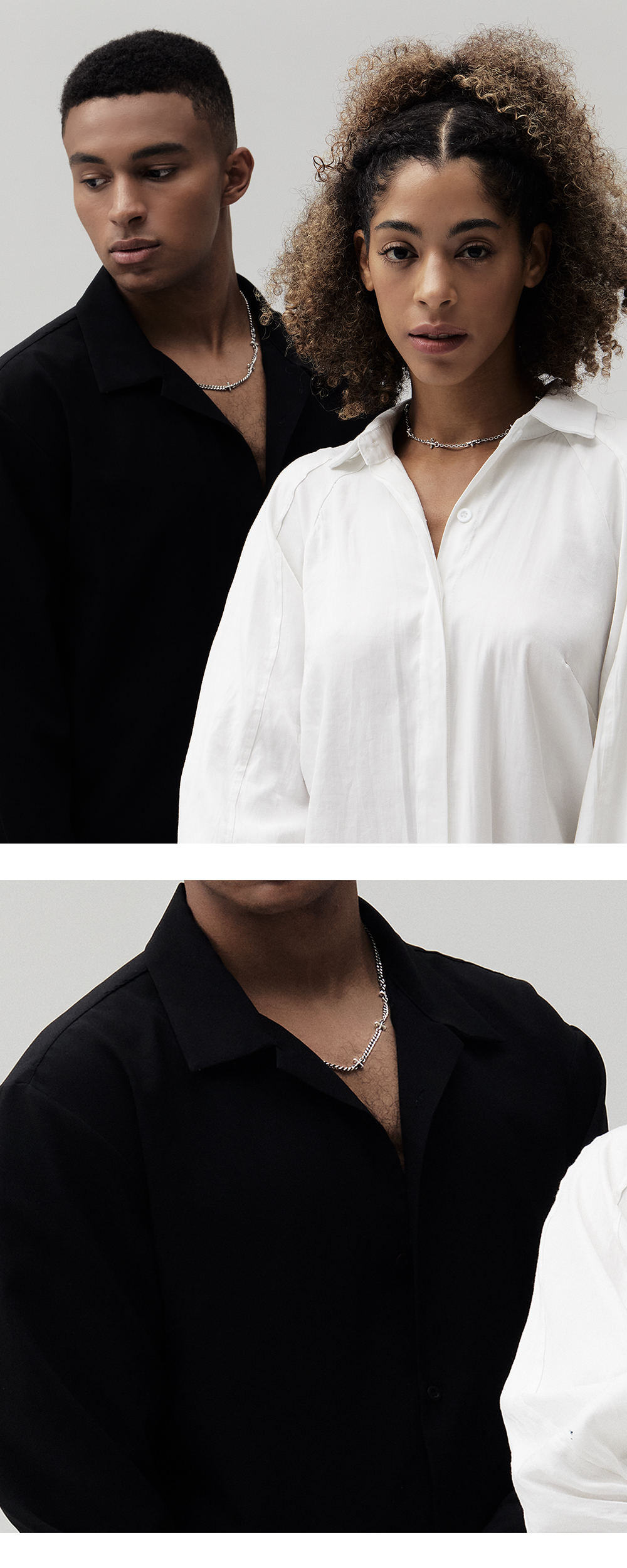 스쿠도 드롭 타입 크로스 네클리스 | SCUDO | KREAM