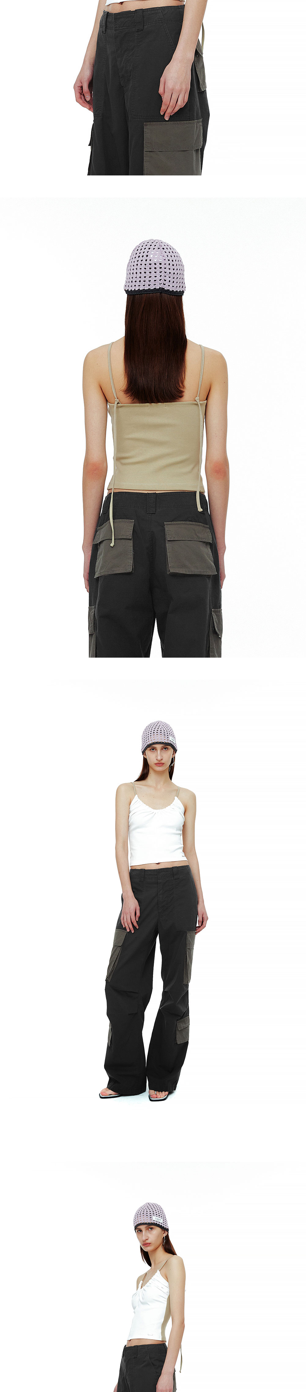 세릭 우먼 콘트라스트 홀터넥 탑 아이보리 | CERRIC | KREAM