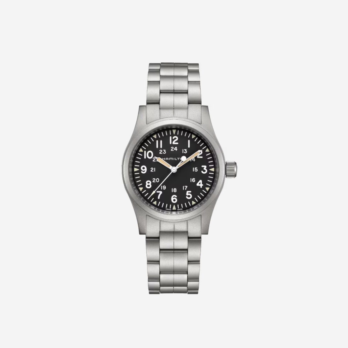 해밀턴 카키 필드 메카니컬 38mm 스테인리스 스틸 블랙 | Hamilton | KREAM