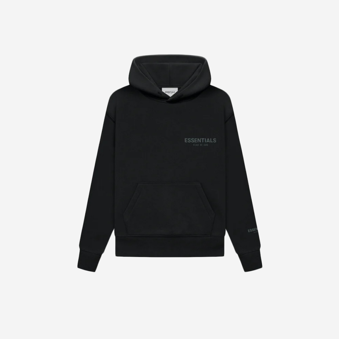 (키즈) 에센셜 풀오버 후드 블랙 - 21FW | Essentials | KREAM