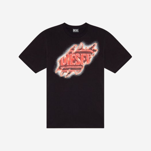 디젤 S-맥스-후드-메고발-D 후드 블랙 | Diesel | KREAM